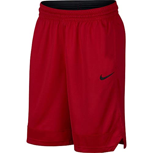 Nike Dri-FIT Icon, Men's Basketball Shorts, Athletic Shorts with Side Pockets, University Red/University Red, 2XL