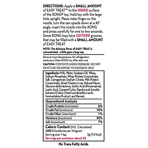 KONG - Treats Combo Pack - Easy Treat Paste and Dog Snacks - Liver Flavor for Small Dogs