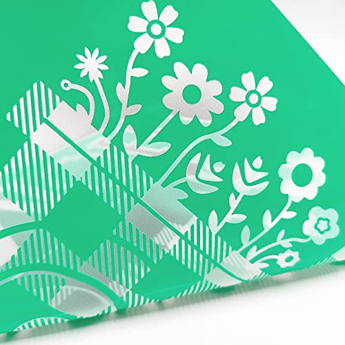 JAJADO Kitchen Farmhouse Silk Screen Stencils Reusable Adhesive Stencil Kitchen Sign Mesh Transfer Screen Print Stencils for Wood, Fabric, Pillow, Chalkboard, Wall Home Decor DIY Craft Project