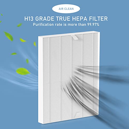 115115 True HEPA Replacement Filter A Compatible with Winix PlasmaWave 5300-2, C535, P300, 6300-2, 5300, 9000 Air Cleaner Purifier, Compare to Part # 115115, 3 Pack HEPA Filter Only