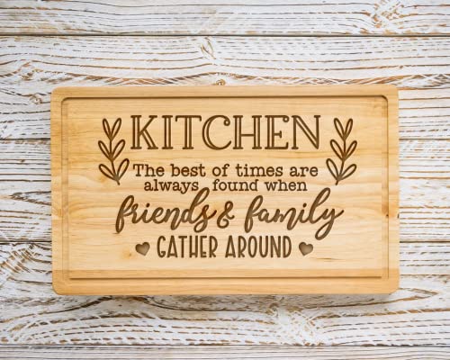 JAJADO Kitchen Farmhouse Silk Screen Stencils Reusable Adhesive Stencil Kitchen Sign Mesh Transfer Screen Print Stencils for Wood, Fabric, Pillow, Chalkboard, Wall Home Decor DIY Craft Project