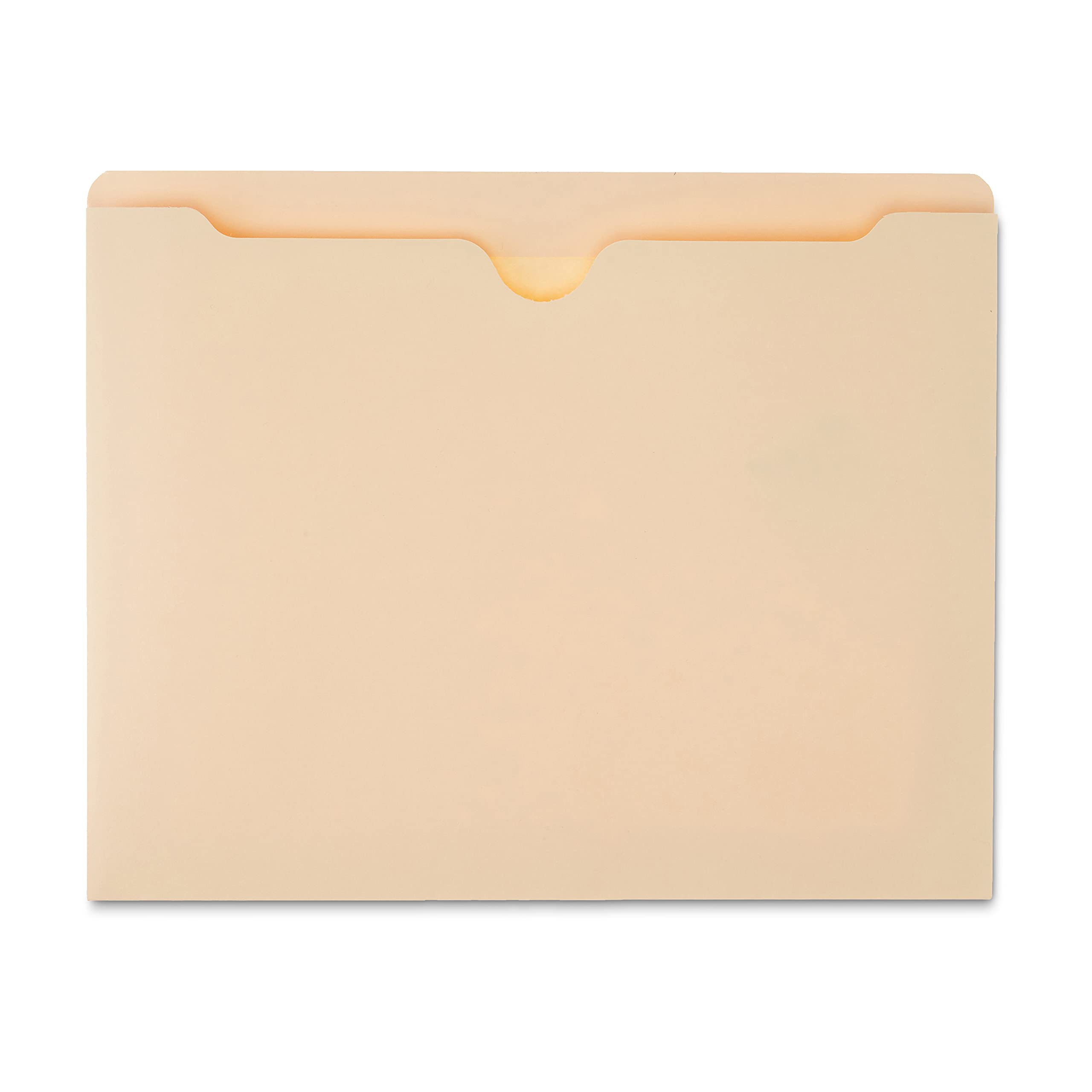 Amazon Basics File Folders Jacket, Reinforced Straight-Cut Tab, 2 Inch Expansion, Letter Size, Manila, 50-Pack - AMZ601