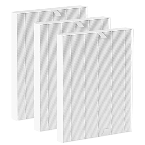 115115 True HEPA Replacement Filter A Compatible with Winix PlasmaWave 5300-2, C535, P300, 6300-2, 5300, 9000 Air Cleaner Purifier, Compare to Part # 115115, 3 Pack HEPA Filter Only