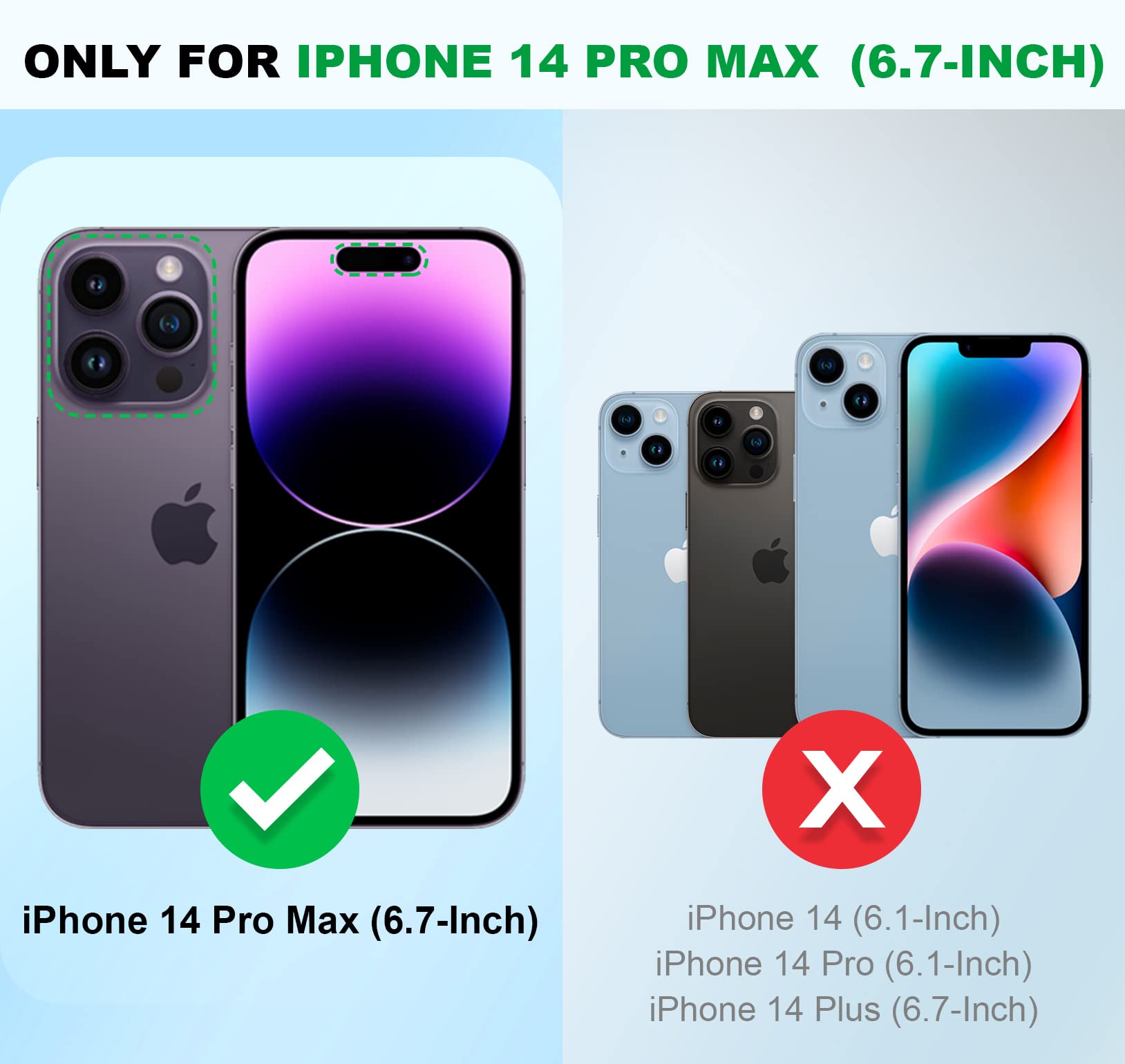 Rockaway Magnetic for iPhone 14 Pro Max Case, [Compatible with MagSafe] [Non-Slip] Heavy Duty Shockproof Phone Cover for iPhone 14 Pro Max 6.7 inch -Black