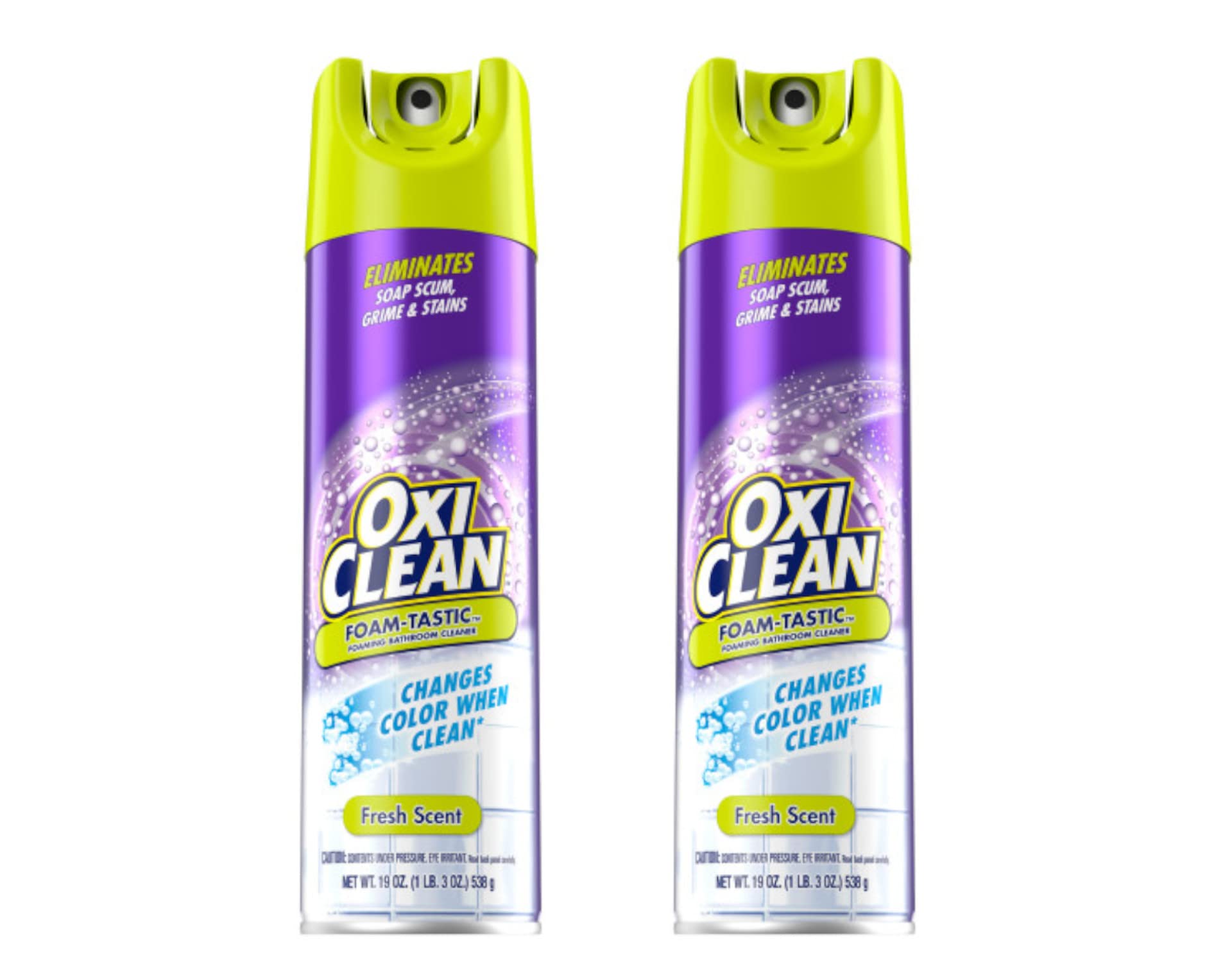 OxiClean 57037-35270 19 Oz Foam-Tastic Bathroom Cleaner With Oxi Clean