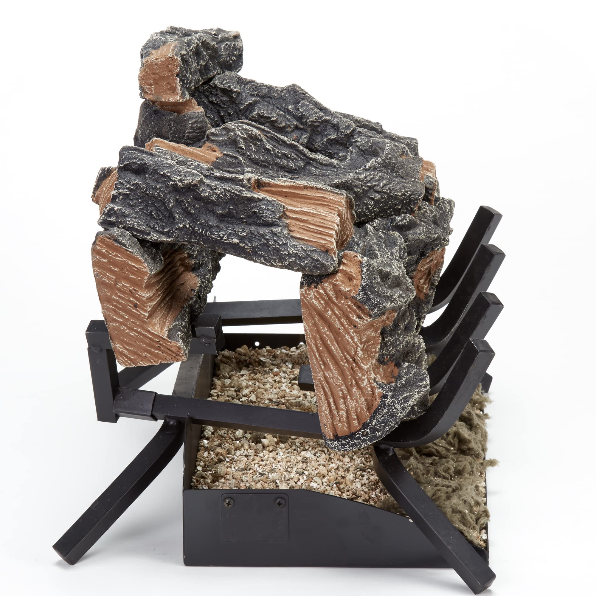 HearthSense CSW18HVL Natural Gas Vented Fireplace Logs Set with Match Light, 45000 BTU, Heats up to 1650 Sq. Ft, Colorado Split Wood, 18 Inches