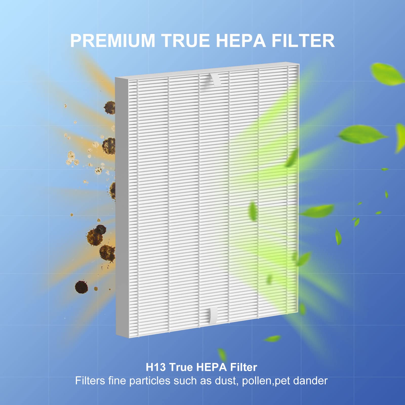 4 Pack C545 True HEPA Replacement Filter S Compatible with Winix C545, B151, P150, 9300 Air Cleaner Purifier, Replaces Winix Filter S 1712-0096-00 and 2522-0058-00