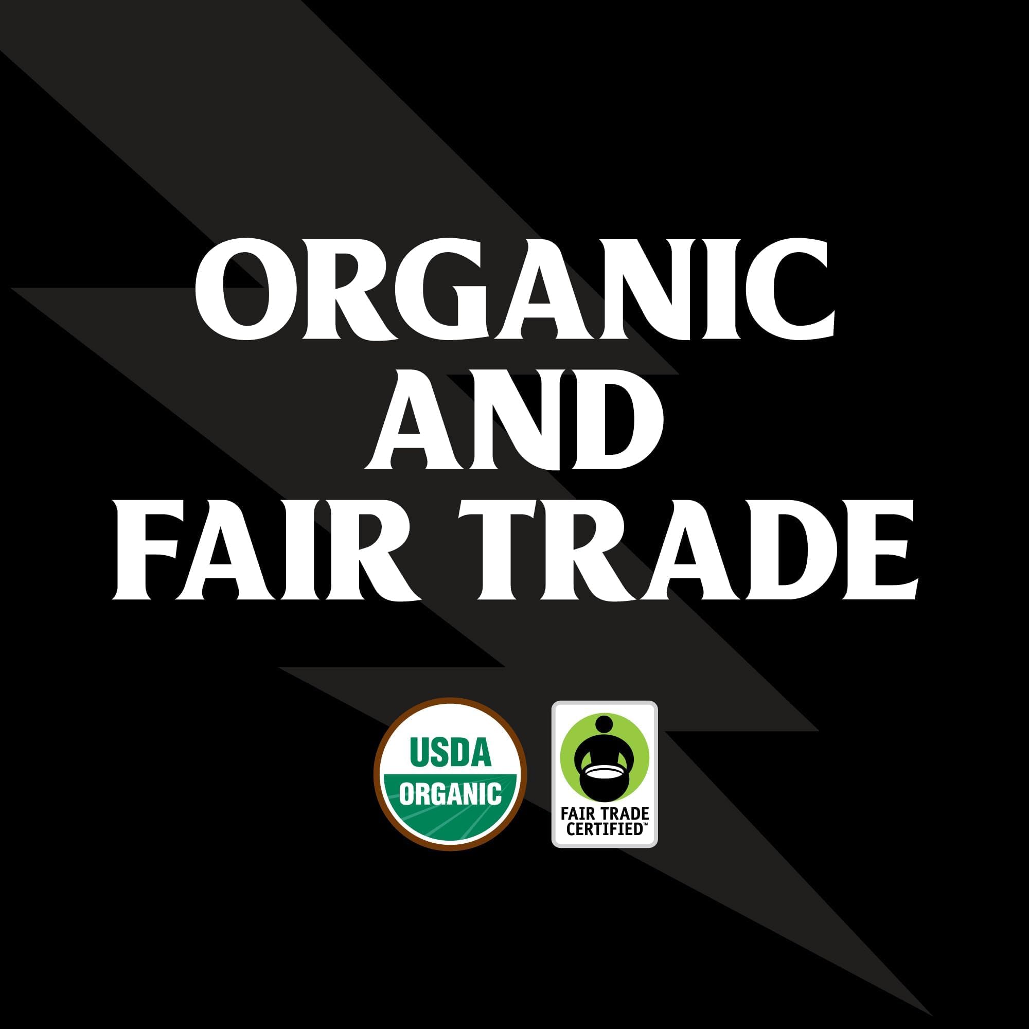 Death Wish Coffee, Whole Bean Dark Roast - USA Organic Coffee Beans Bundle/Bulk - Fair Trade Arabica & Robusta - 16 Ounce (Pack of 2)