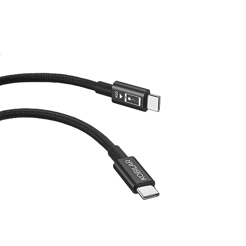 240W Type C to Type C Fast Charging Cable - USB C Cable for iPhone 15, MacBook Pro, iPad Pro, Samsung - C to C Cable for Quick Charge (1pack-3.3ft Black(OTP))