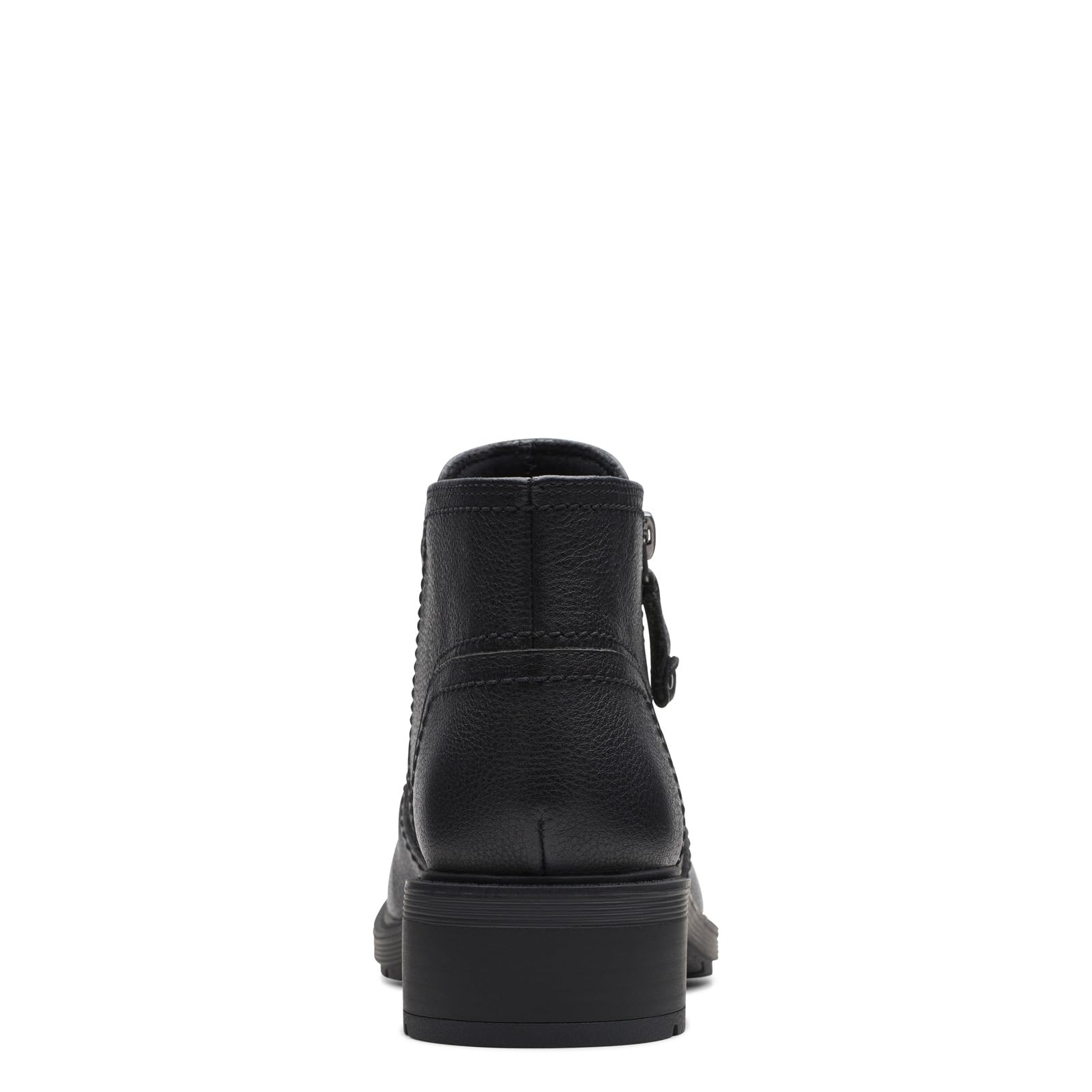 Clarks Women's Hearth Dove Ankle Boot, Black Leather, 9 Wide