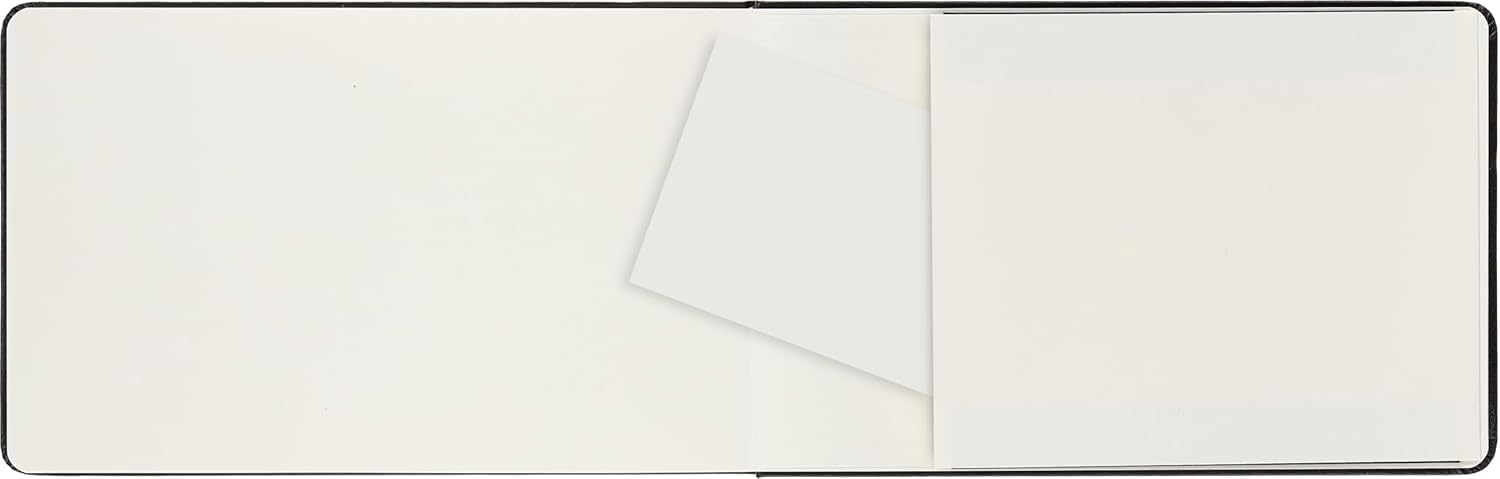 Moleskine Art Watercolor Album, Hard Cover, Large (5" x 8.25") Plain/Blank, Black, 72 Pages