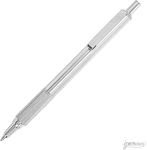3 - Zebra F-701 Ballpoint Pens, Stainless Steel with Knurled Grip, Pk of 3 Pens