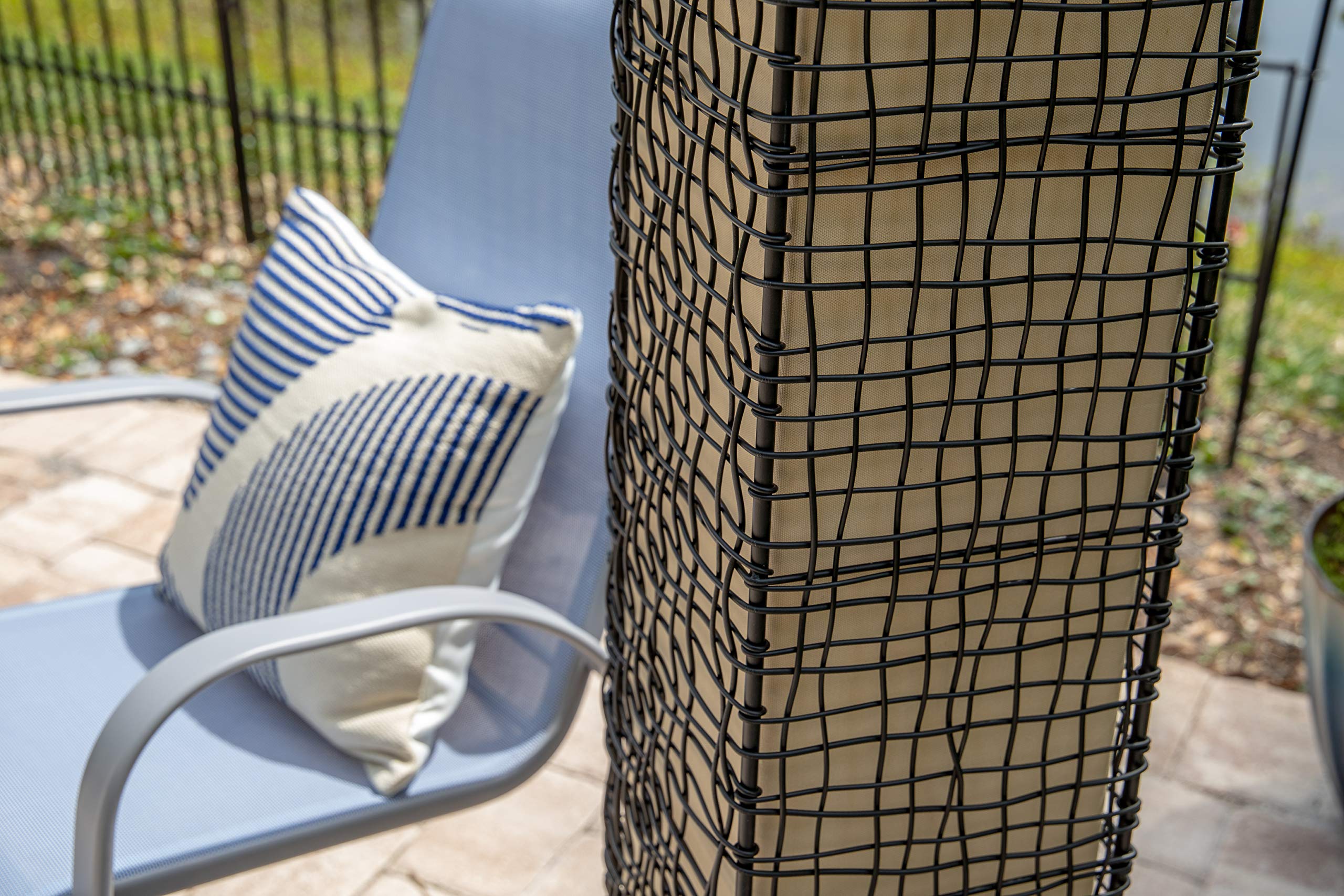Kenroy Home 32250BRZ Trellis Outdoor Floor Lamp with Black Finish, Casual Style, 51" Height, 11" Width, 11" Depth