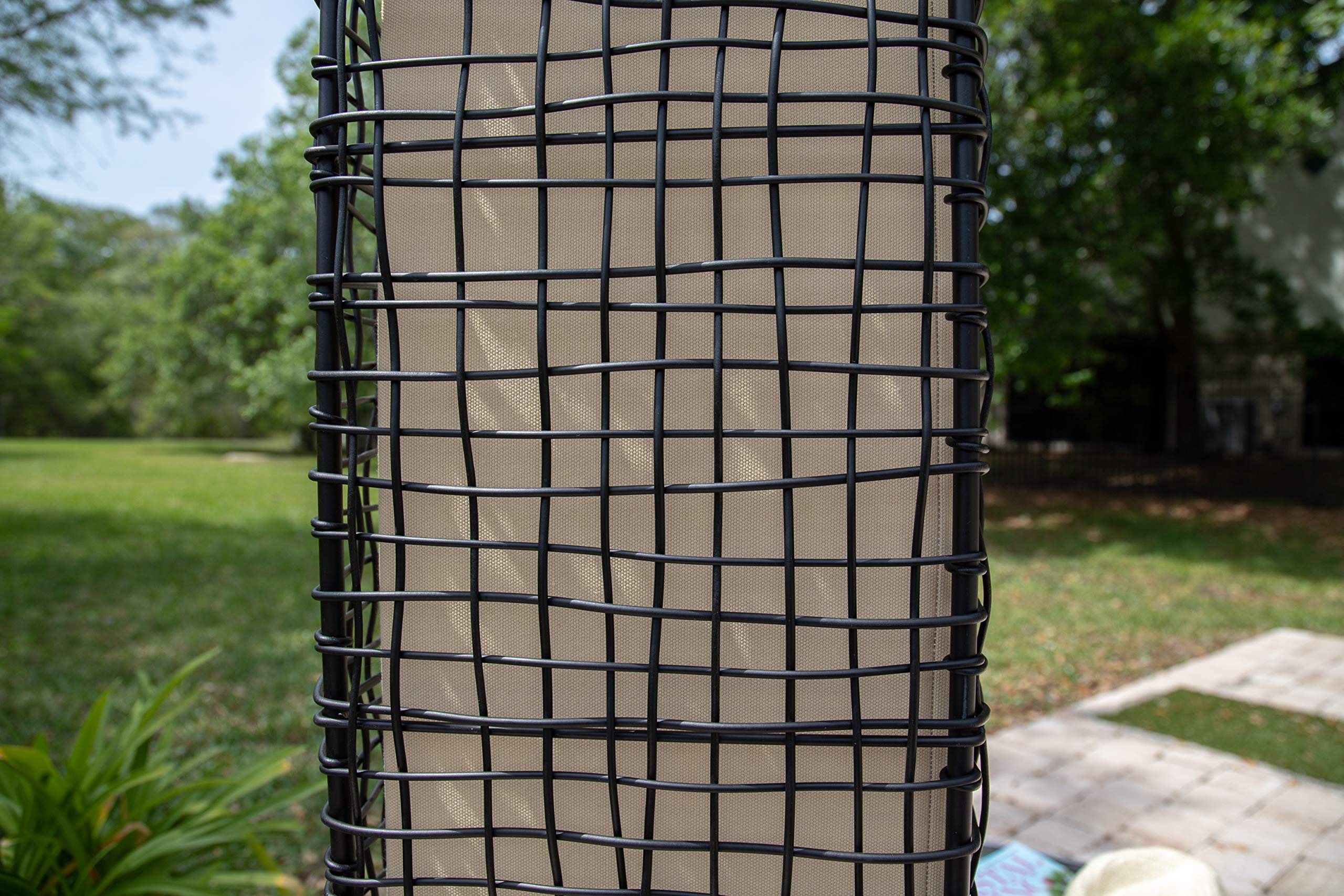 Kenroy Home 32250BRZ Trellis Outdoor Floor Lamp with Black Finish, Casual Style, 51" Height, 11" Width, 11" Depth