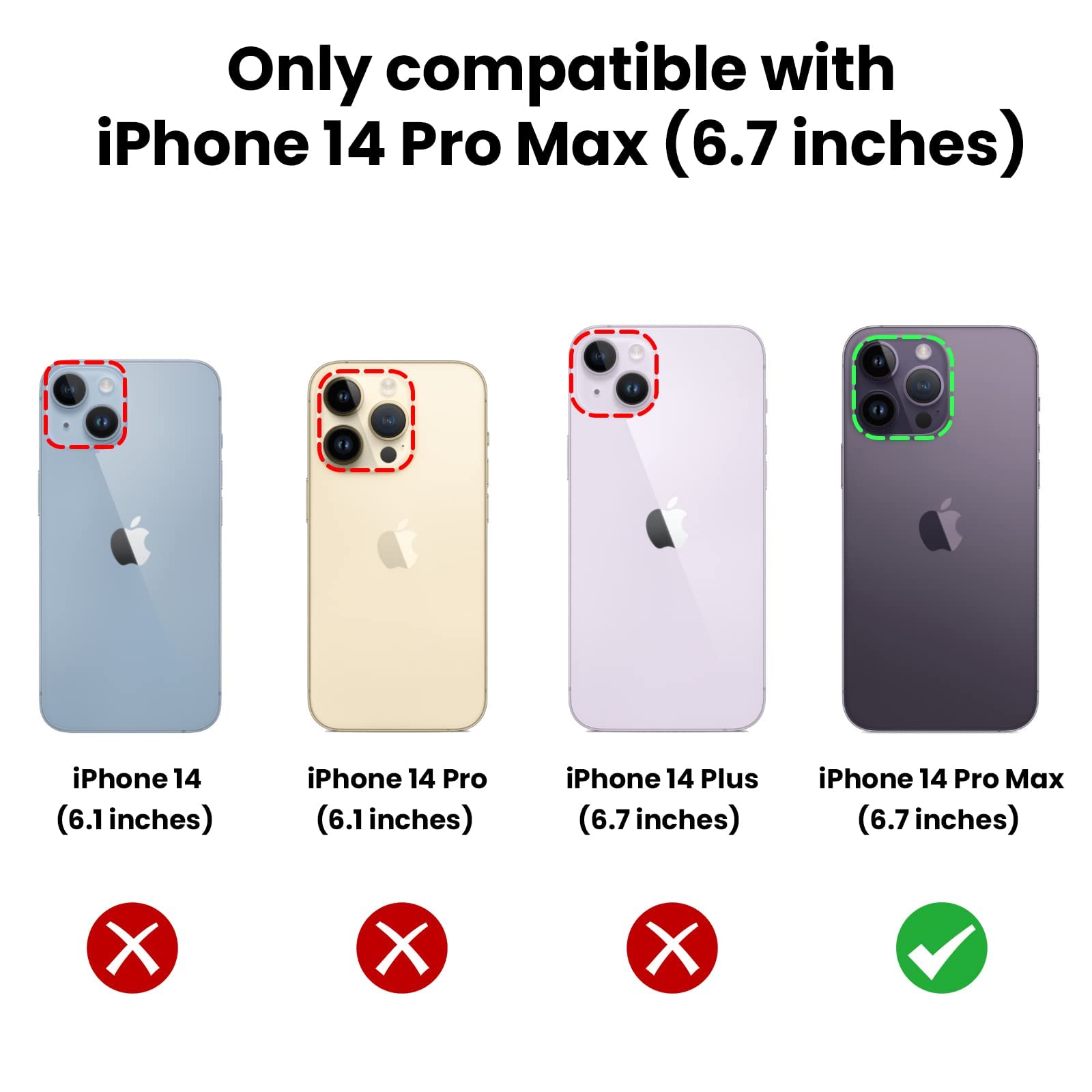 VEGO iPhone 14 Pro Max Case with Slide Camera Cover, Built-in 360 Rotate Ring Kickstand, Magnetic Protective Cover, Grey