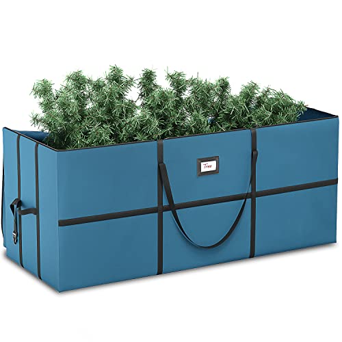 Hearth & Harbor Christmas Tree Storage Bag 9' β Waterproof Christmas Tree Storage Box Made of 600d Oxford Material β Christmas Tree Bag With Handles & Special Wide Opening, Blue