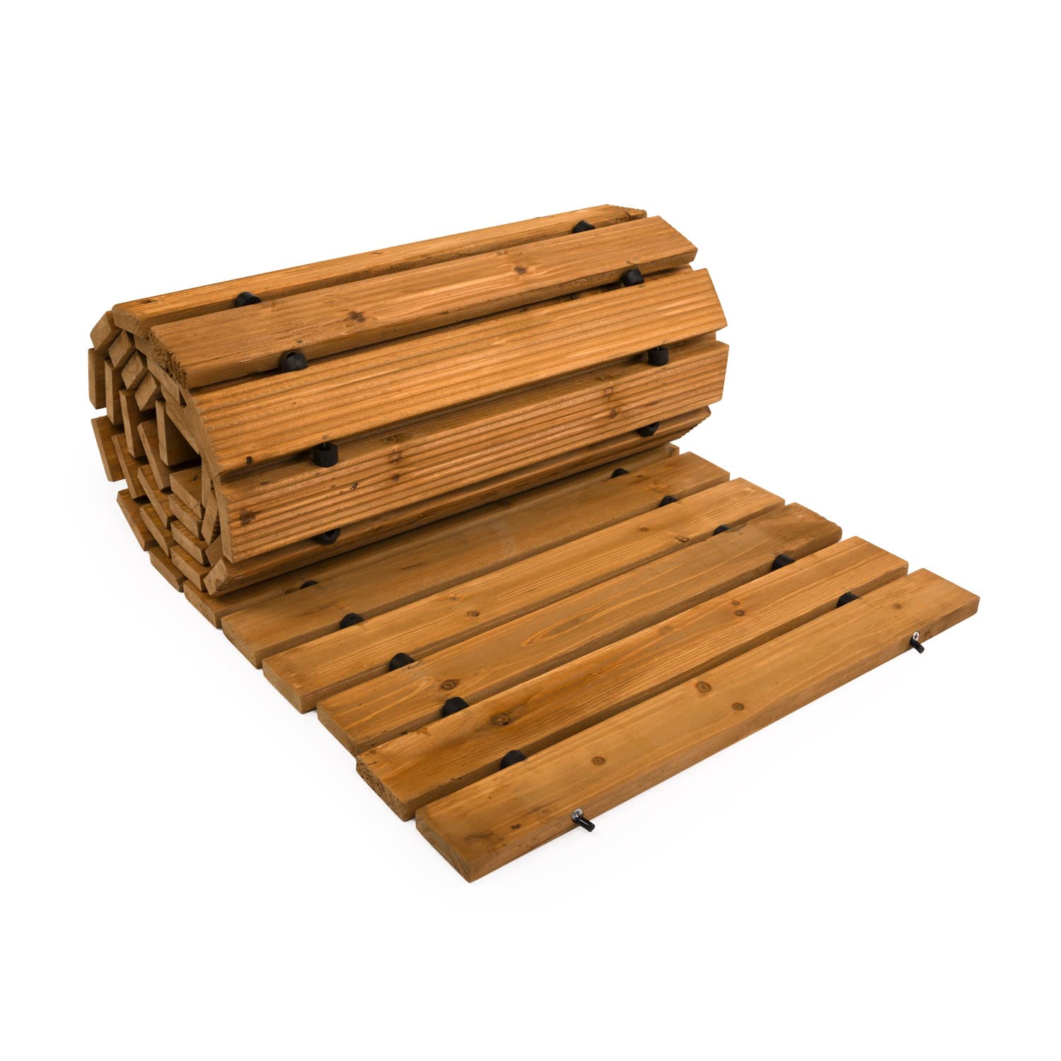 Plow & Hearth 6-Foot Cedar Wooden Pathway | Portable | Weather-Resistant Walkway for Yard & Garden | Easy to Clean & Store | 72" L x 18" D x 6" H