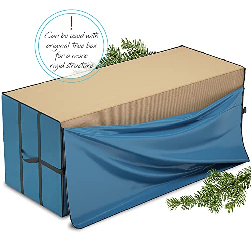 Hearth & Harbor Christmas Tree Storage Bag 9' β Waterproof Christmas Tree Storage Box Made of 600d Oxford Material β Christmas Tree Bag With Handles & Special Wide Opening, Blue