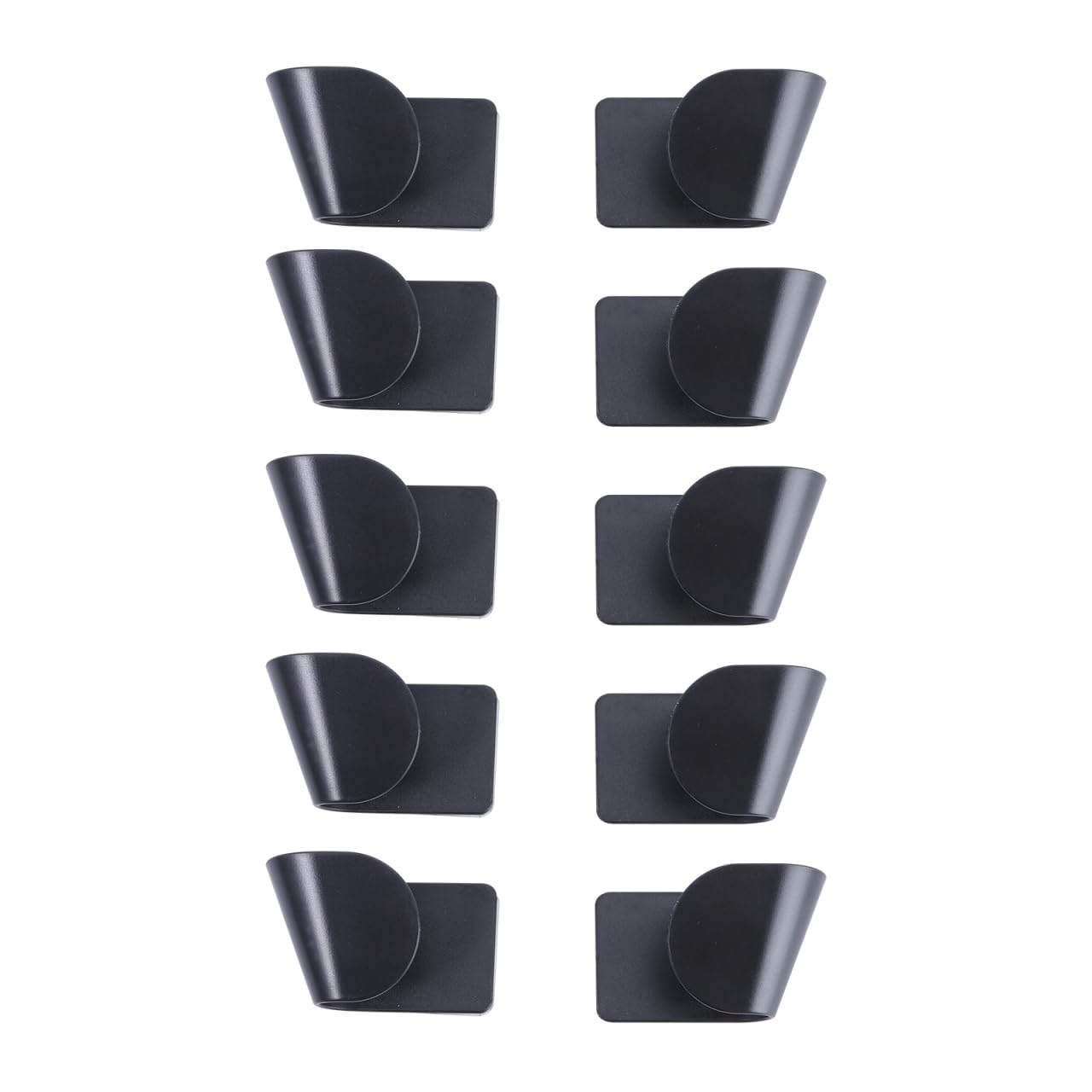 Hemoton 5 Pairs Wall Mount Pot Lid Organizers, Adjustable Pot Lid Holder Cabinet Door Organizer Pot Hangers Racks, Plastic Pan Storage Racks Holders for Kitchen, Saving Space& Free Size