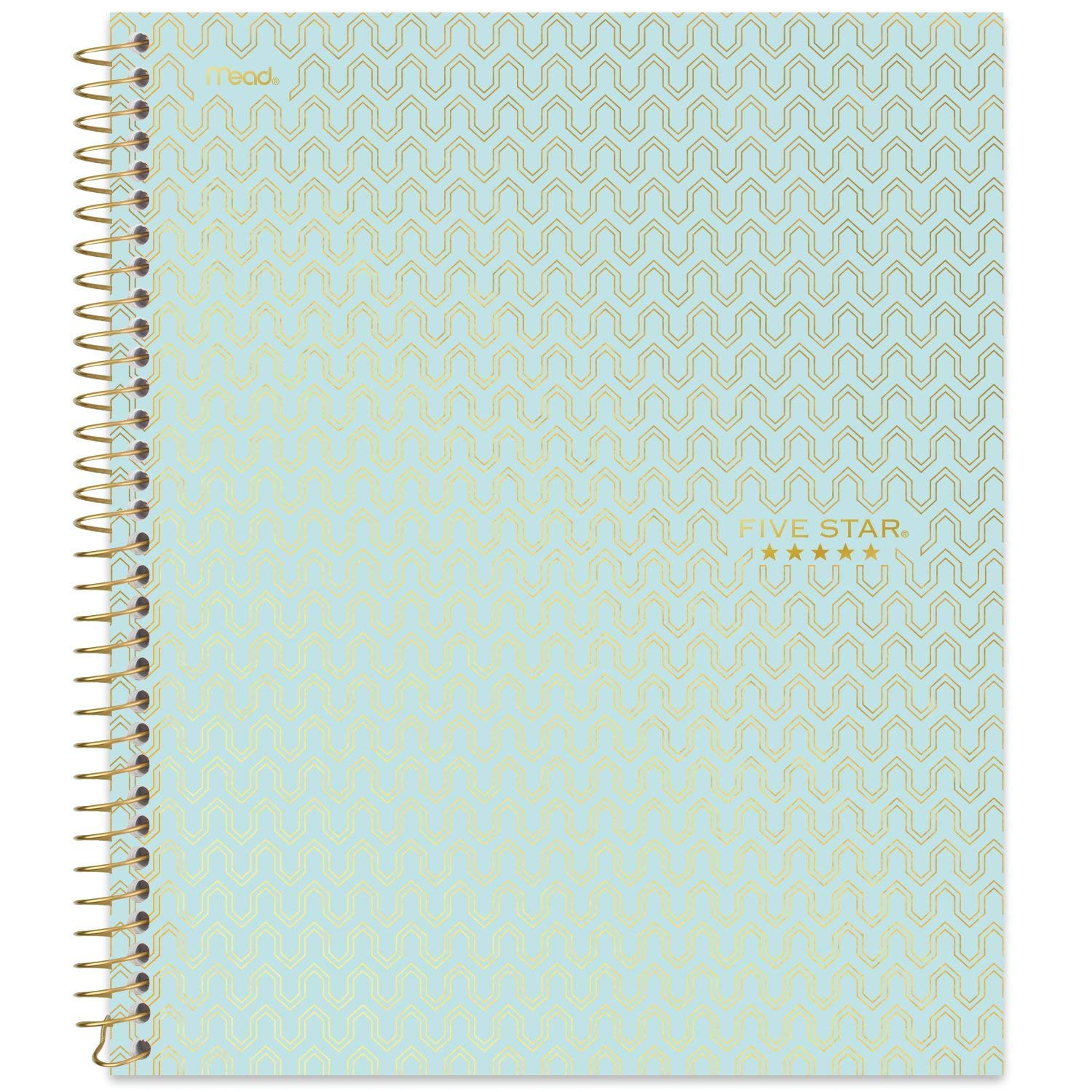 Five Star Spiral Notebook Plus Study App, 1-Subject, College Ruled Paper, 11" x 8-1/2", 100 Sheets, Design Will Vary (06348)