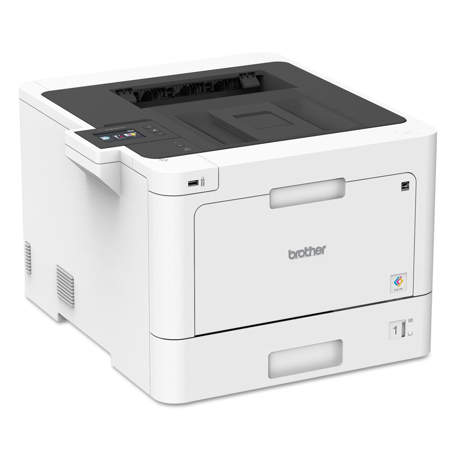 Brother Business Wireless Color Laser Printer, HL-L8360CDW, Auto 2-Sided Printing, Mobile Printing, Cloud Printing, 2.7" Color Touchscreen LCD, Ethernet, Up to 33ppm, White