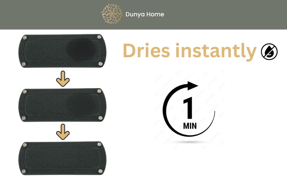 Dunya Home Bathroom Sink Caddy Fast Drying Stone Drying Rack Accessory Organizer Diatomaceous Earth Drying Rack Sponge Bottle Soap Countertop Organizer Dark Gray