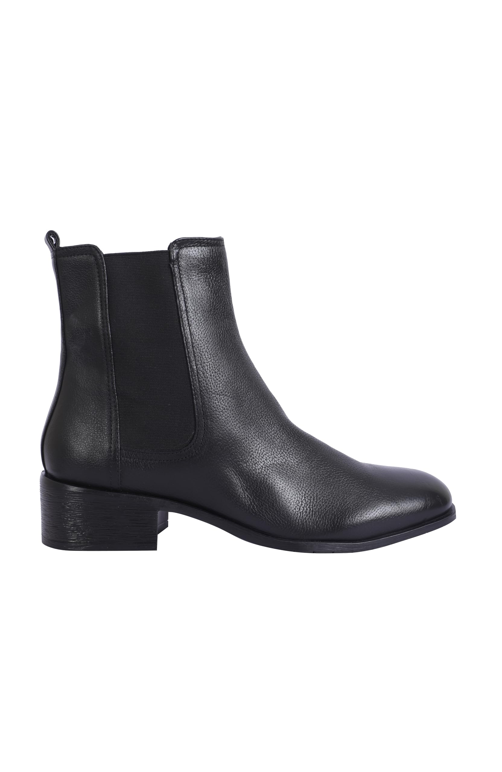 Kenneth Cole REACTION Women's Salt Chelsea Ankle Boot, Black Leather, 7.5 M US