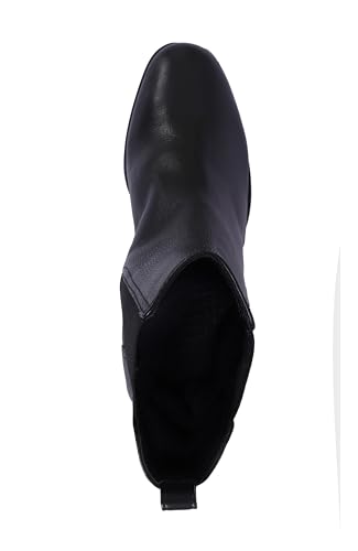 Kenneth Cole REACTION Women's Salt Chelsea Ankle Boot, Black Leather, 7.5 M US