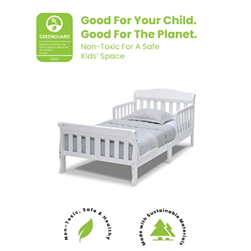 Delta Children Canton Toddler Bed - Greenguard Gold Certified, White