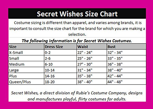 Secret Wishes Licensed Playboy Costume, Cat Dress And Headpiece, Black, Medium