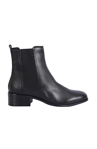 Kenneth Cole REACTION Women's Salt Chelsea Ankle Boot, Black Leather, 7.5 M US