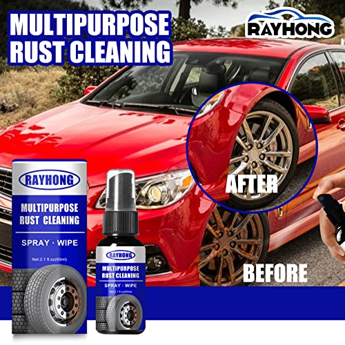 RAYHONG Rust Remover Spray - Multipurpose Rust Remover Rust Remover Rust Remover, Rustout Instant Remover Spray, Car Care Cleaning Rust Remover for Metal Parts