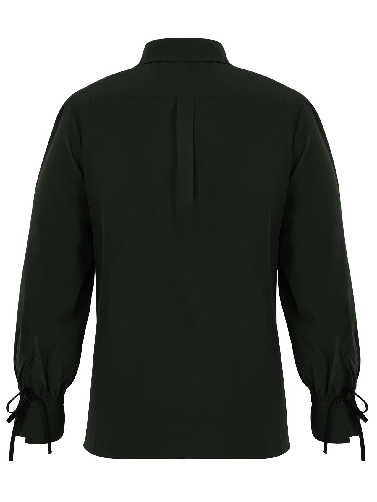 Mens Medieval Pirate Shirt Viking Renaissance Lace up Mercenary Halloween Scottish Jacobite Ghillie Tops
