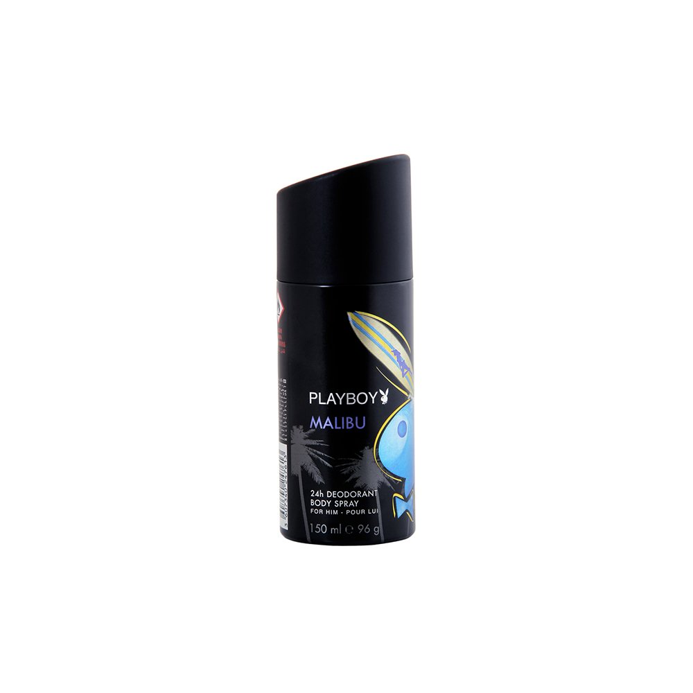 Playboy Malibu Deodorant Spray for Men, 5 Ounce