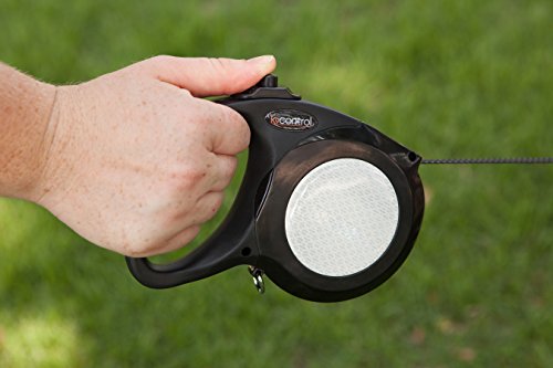 Petmate K9 Control Retractable Dog Walking Leash, Large, Up to 120lbs, 20’ tape, includes zeroslack technology allowing leash to retract while in locked position