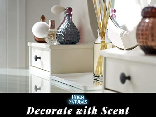 Urban Naturals Crisp White Linen Reed Diffuser Gift Set | with Citrus, Ozone, Ylang-Ylang, Lilies & Sandalwood Scent Notes for a Fresh, Clean Cotton Smelling Home | Made in The USA β Great Deal!