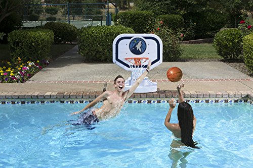 Poolmaster 72917 Minnesota Timber Wolves NBA USA Competition-Style Poolside Basketball Game