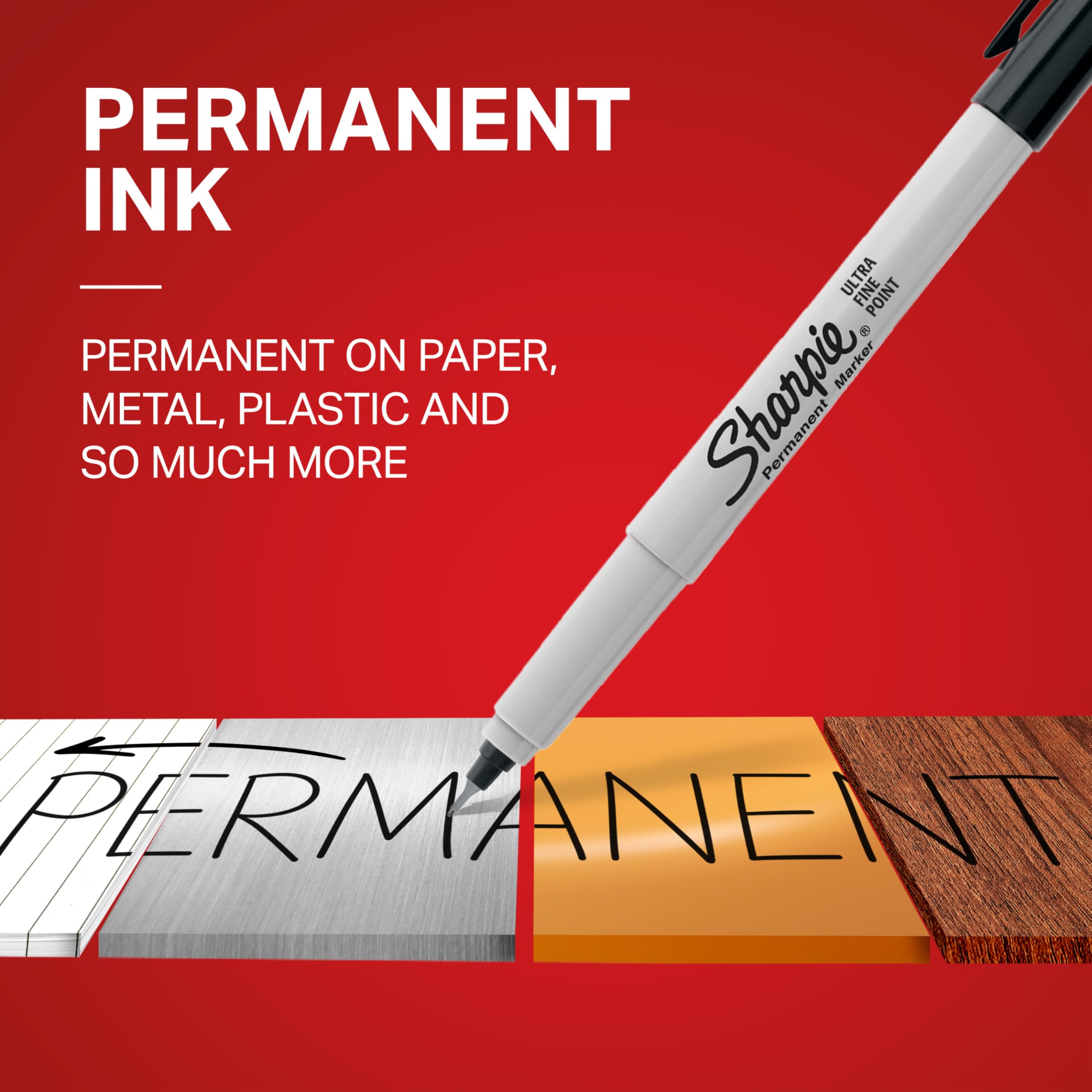 SHARPIE 37600PP Permanent Markers, Ultra Fine Point, Classic Colors, 8 Count