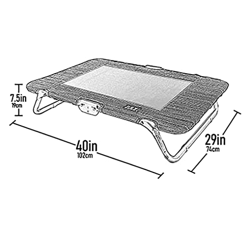 Lifestyle Pet Cot Elevated Bed, No Assembly Required, Premium Tear Resistant Cooling Mesh, Indoor & Outdoor, Lightweight & Portable, 3 Models, 2 Colors