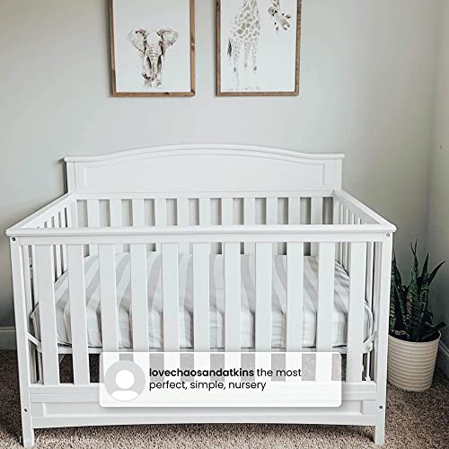 Delta Children Emery 4-in-1 Convertible Baby Crib - Greenguard Gold Certified, White
