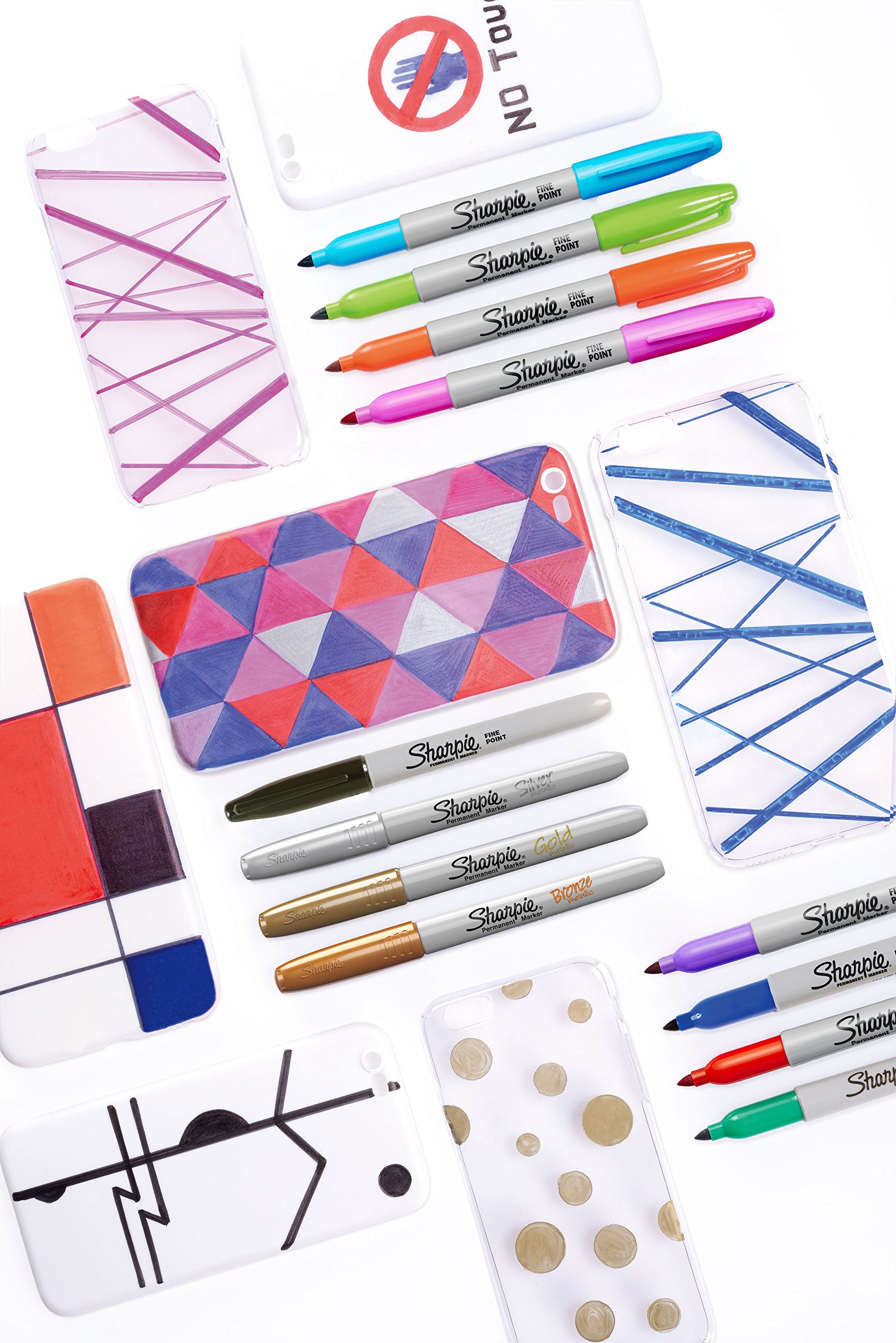 SHARPIE 37600PP Permanent Markers, Ultra Fine Point, Classic Colors, 8 Count