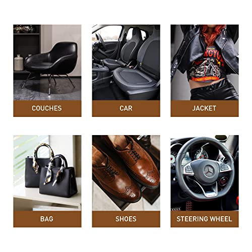 ARTME Acrylic Leather Paint Set, 20 Colors x 30ml Acrylic Leather Dye Kit Perfect for Shoes, Sneakers, Jackets, Leather Sofa, and Car Seat