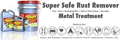 Evapo-Rust The Original Super Safe Rust Remover, Water-based, Non-Toxic, Biodegradable, 55 Gallon,Clear,ER014