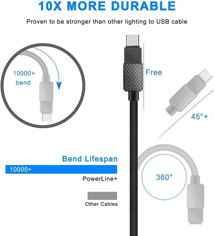 USB Type C Cable Phone Charger, 16FT/5M Type C Charging Cable with Braided Nylon for Samsung Galaxy S10 S9 S8 S20 Plus A51 A11, Note 10 9 8, PS5 Controller, USB C Charger