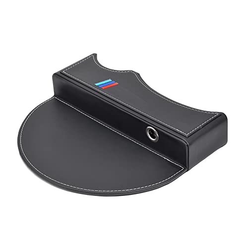 OYADM Boutique Embroidery Storage Box Seat Gap Filler, Console Organizer, Car Pocket, Seat Catcher, Seat Crevice Storage Box(Black)
