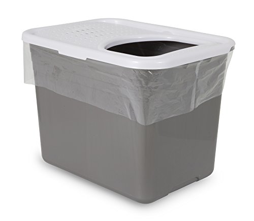 Petmate TOP ENTRY LITTER PAN LINERS Dark Grey 8 Count (Pack of 1)