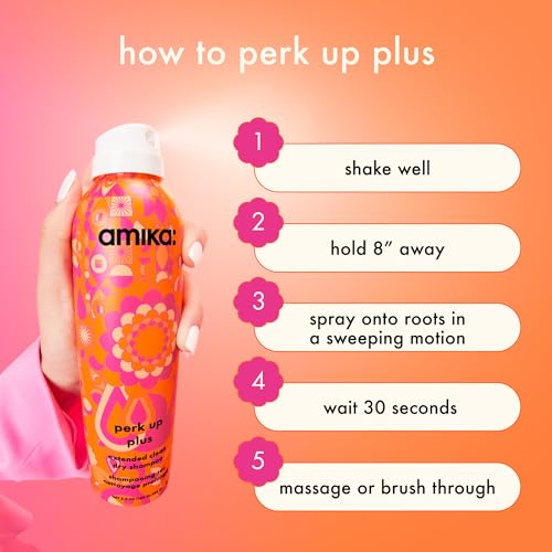 amika perk up plus extended clean dry shampoo, 1.8oz