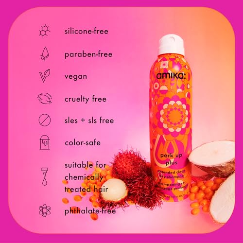 amika perk up plus extended clean dry shampoo, 1.8oz