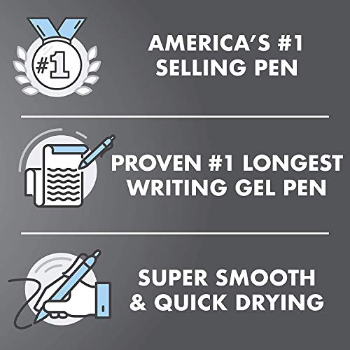 PILOT G2 Premium Refillable & Retractable Rolling Ball Gel Pens, Fine Point, Black Ink, 6 Pack