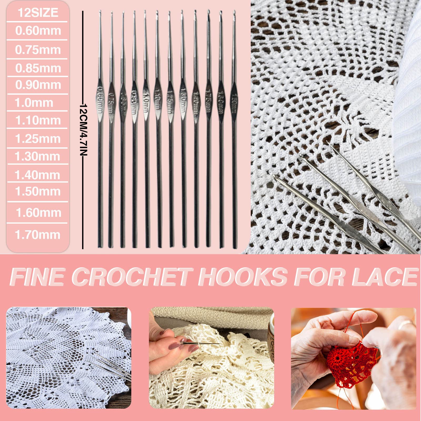 58 Pcs Crochet Set Kit, Crochet Kit for Beginners Adults, Travel Crochet Hook Case, Including Different Crochet Hooks and 5 Color Yarn Balls, Knitting Kit Crocheting Kit, Knitting and Crochet Supplies